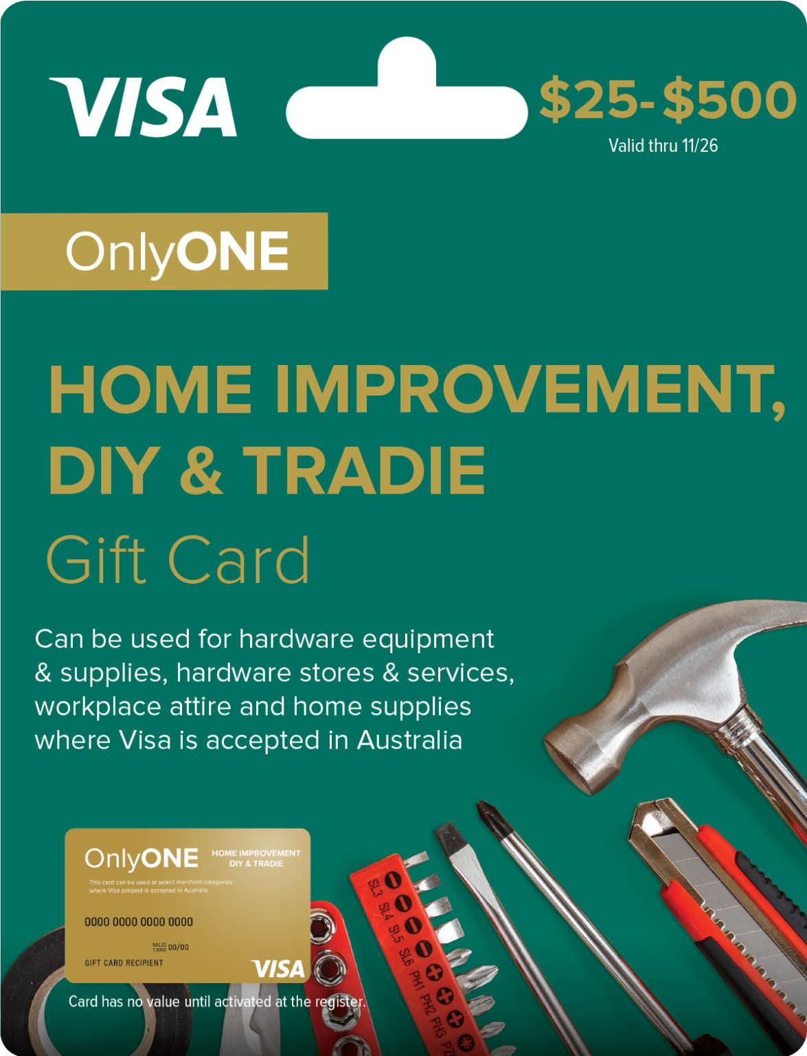 Category Visa Gift Cards – Only One Gift Card